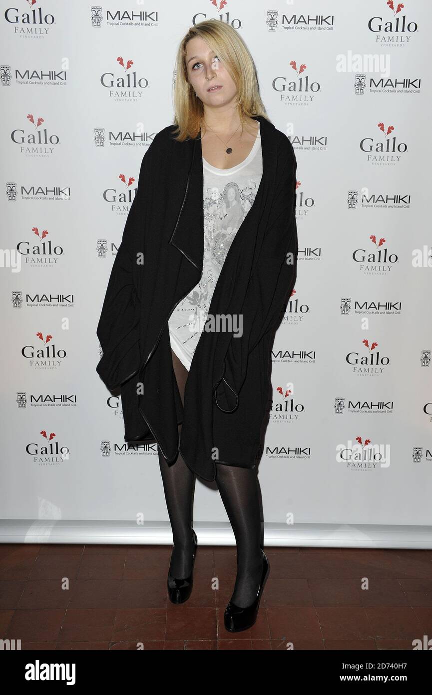 Anna Abramovich arrives at the launch of the Gallo Rose & MAHIKI Pop Up, in Soho, London Stock ...