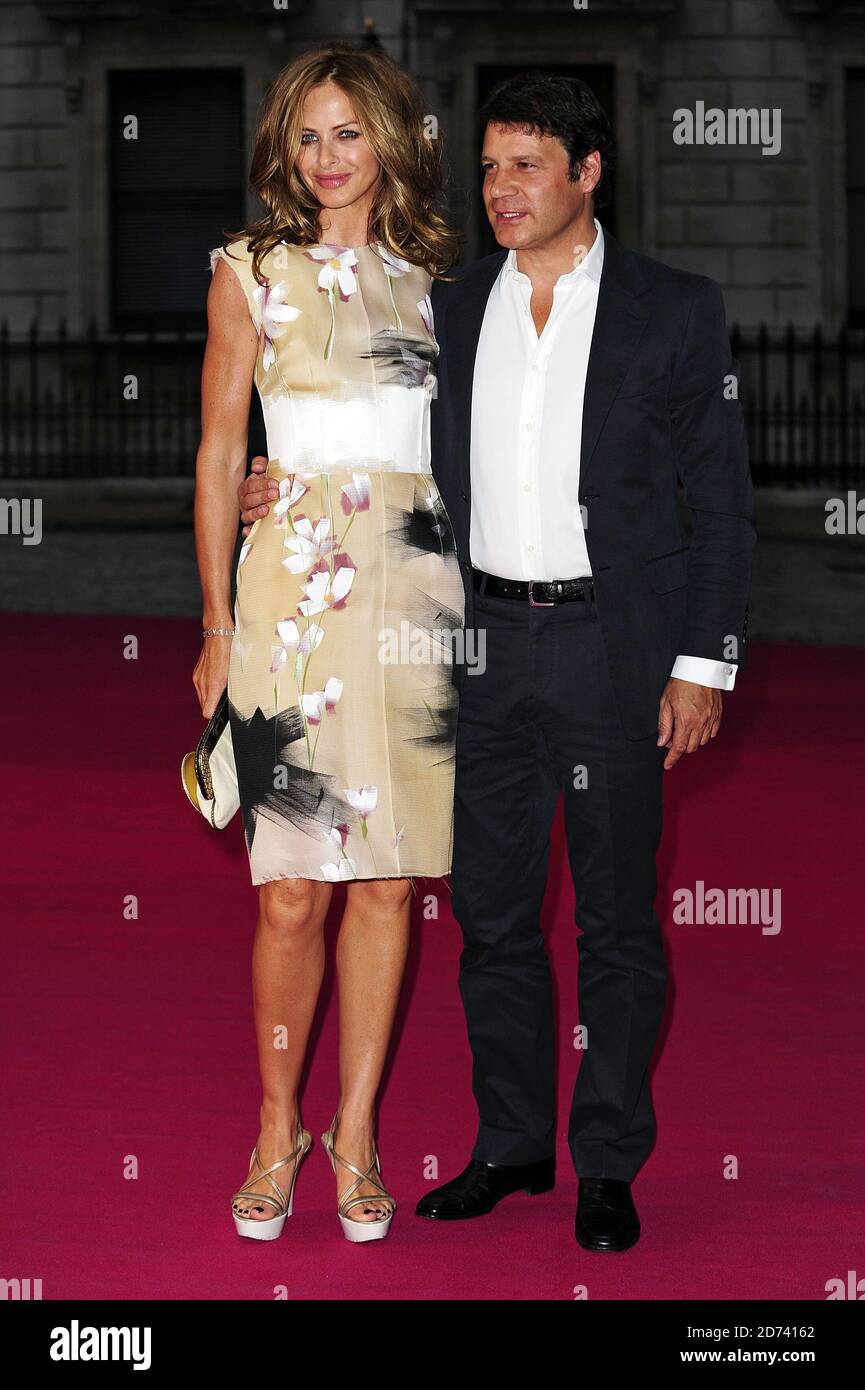 Trinny Woodall and Stefano Bonfiglio arrive at the Royal Academy Summer ...
