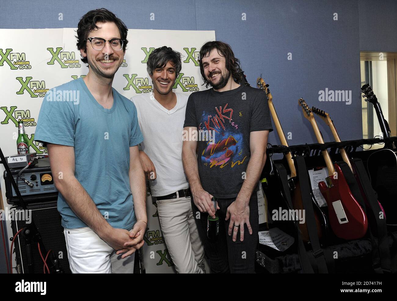 We Are Scientists pictured after performing a live session at XFM, at ...