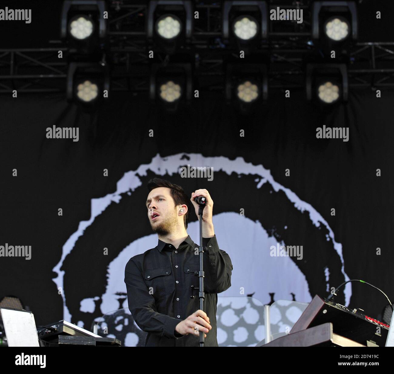 Calvin Harris performs live at the Isle of Wight festival in Newport ...