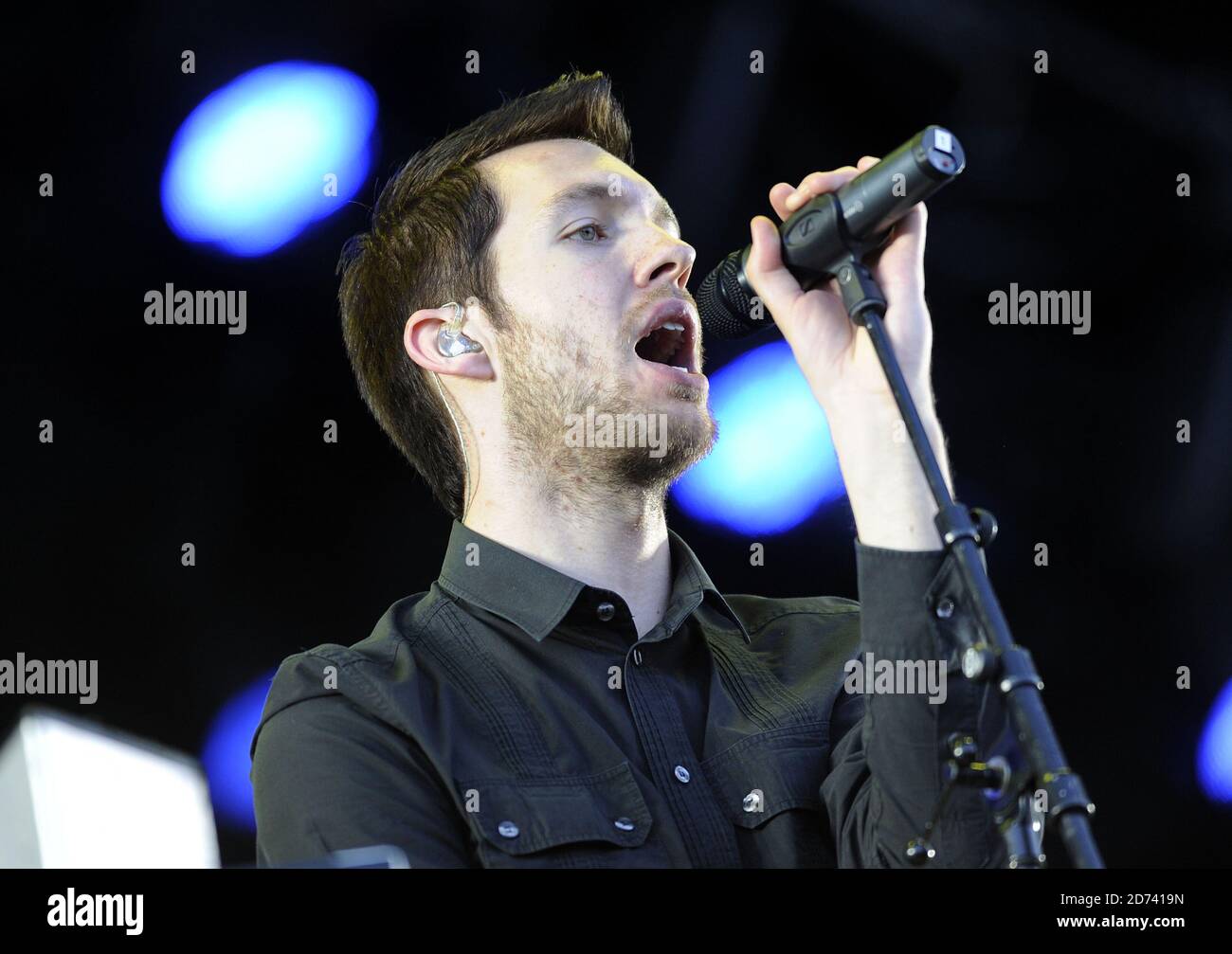 Calvin Harris performs live at the Isle of Wight festival in Newport ...