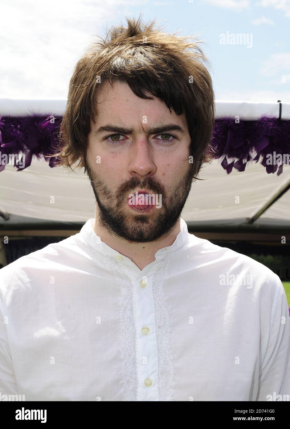 Liam Fray of the Courteeners pictured in the Absolute Radio backstage ...