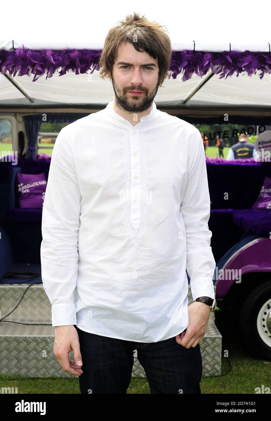 Liam Fray of the Courteeners pictured in the Absolute Radio backstage ...