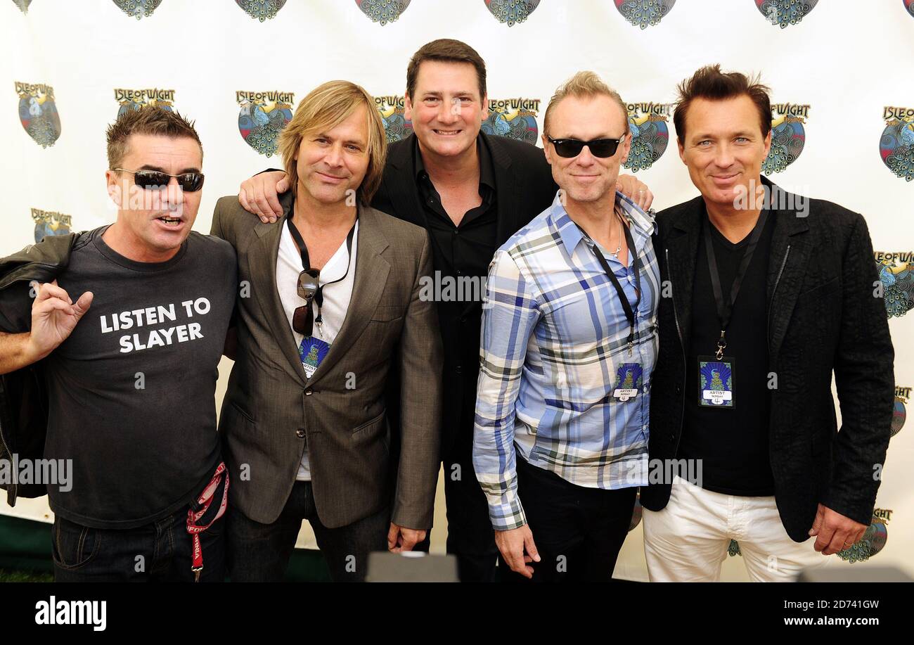Spandau Ballet (left - right) John Keebie, Steve Norman, Tony Hadley ...