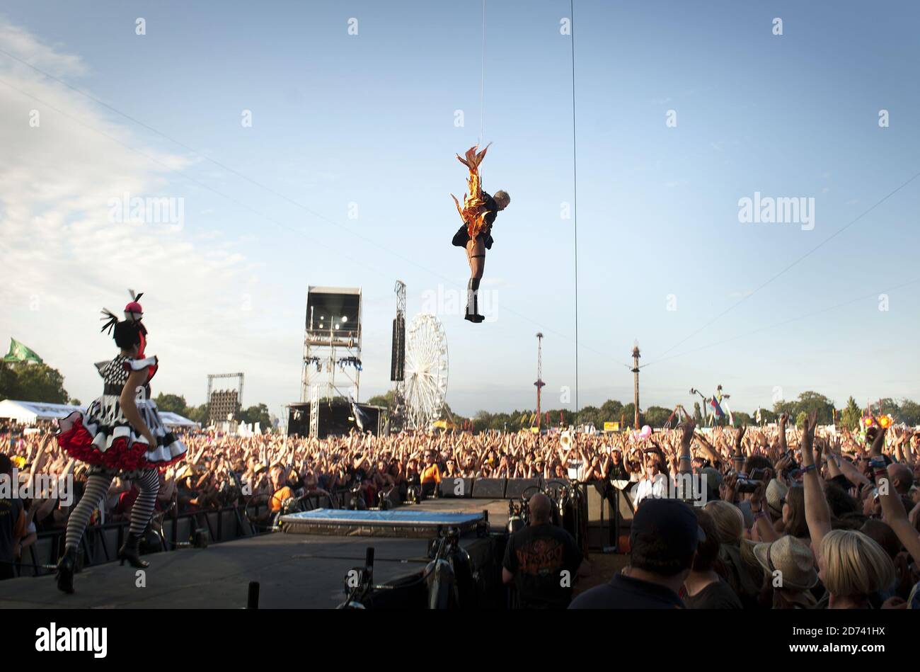 Pink performs at the Isle of Wight festival, in Newport on the Isle of ...