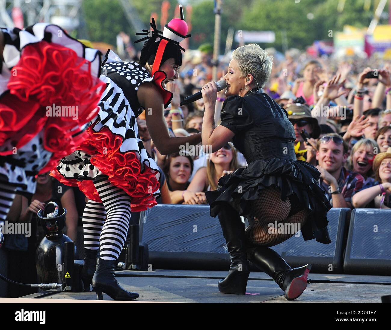 Pink performs at the Isle of Wight festival, in Newport on the Isle of ...
