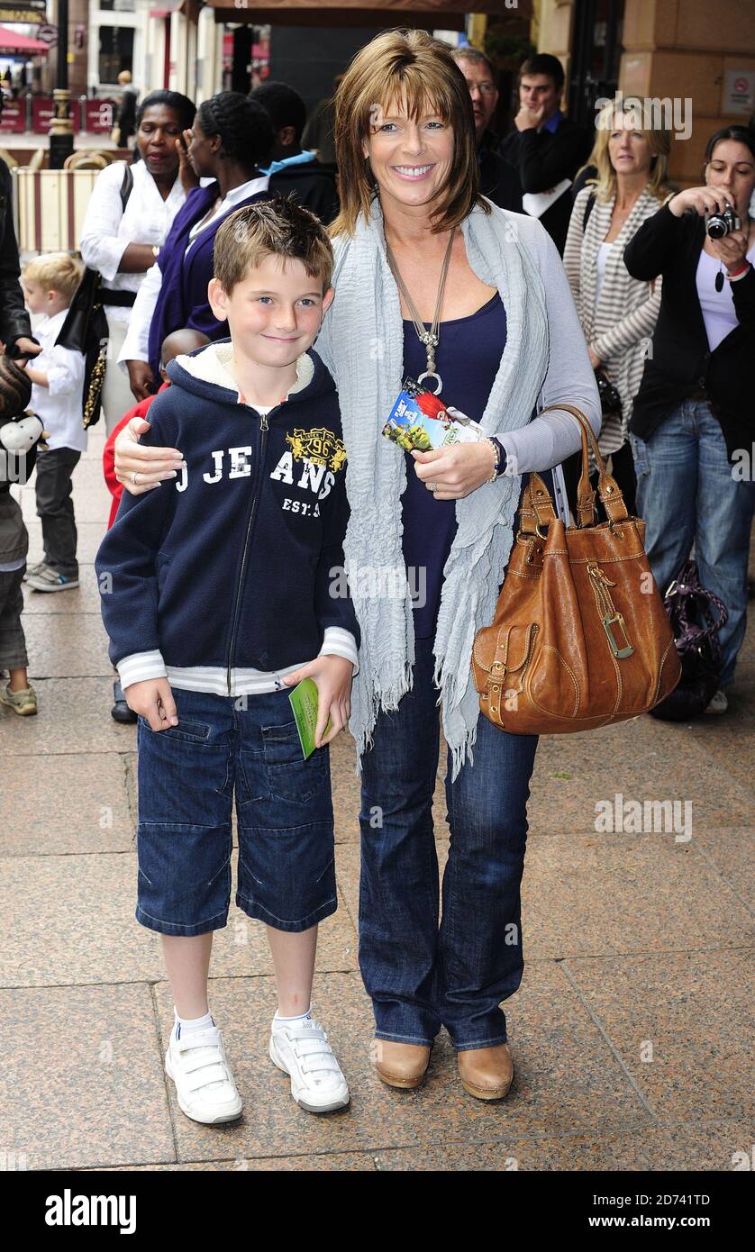 Ruth Langsford and son Jack arrives at a gala screening of Shrek ...