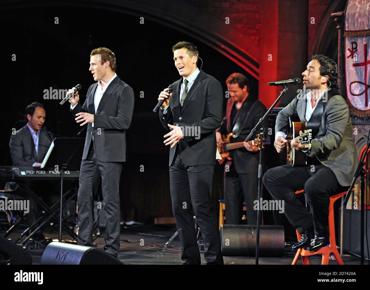 The Canadian Tenors perform at the Union Chapel in Islington, north ...