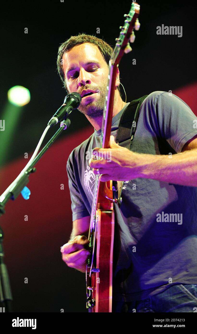 Jack Johnson performs at the O2 arena in east London Stock Photo - Alamy