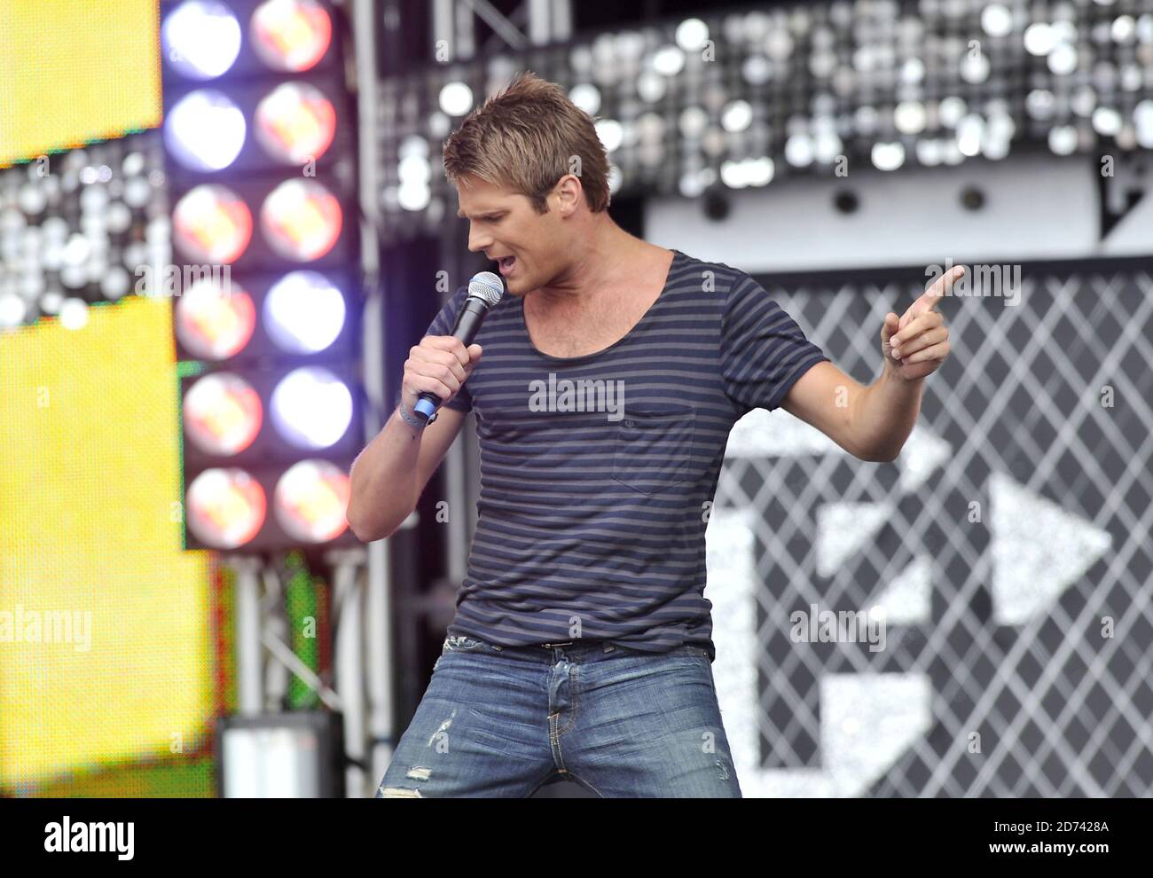 Basshunter performs at T4 On The Beach 2010, at Weston Super Mare in ...