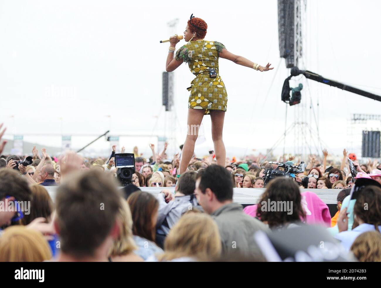 Kelis performs live at T4 on the Beach 2010 at Weston Super Mare in ...