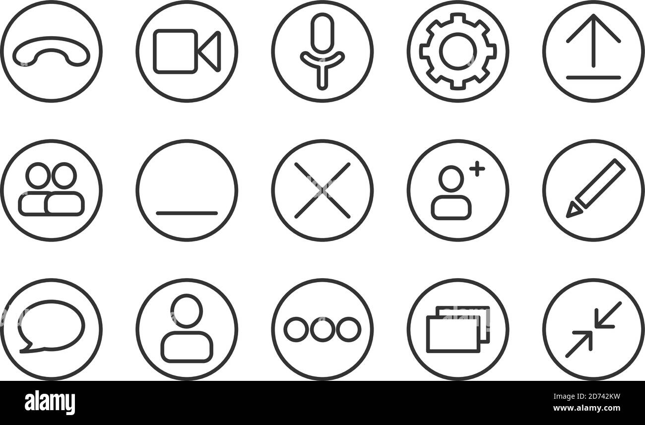End user icons Black and White Stock Photos & Images - Alamy