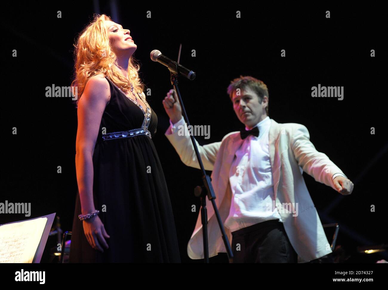 Natasha Marsh and conductor Timothy Redmond perform with the Royal ...