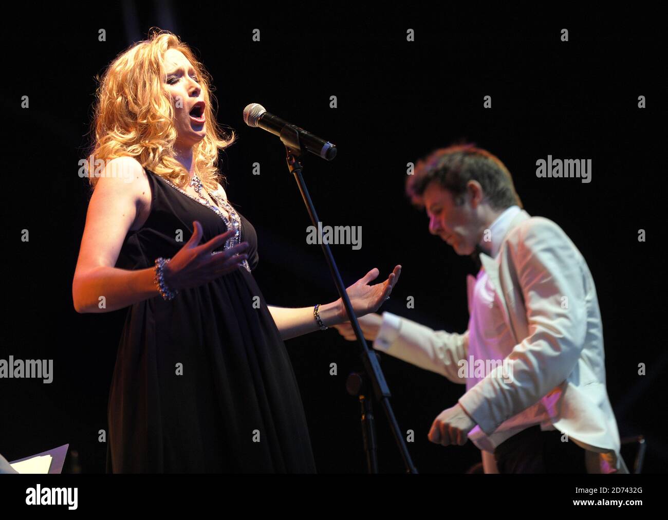Natasha Marsh and conductor Timothy Redmond perform with the Royal ...