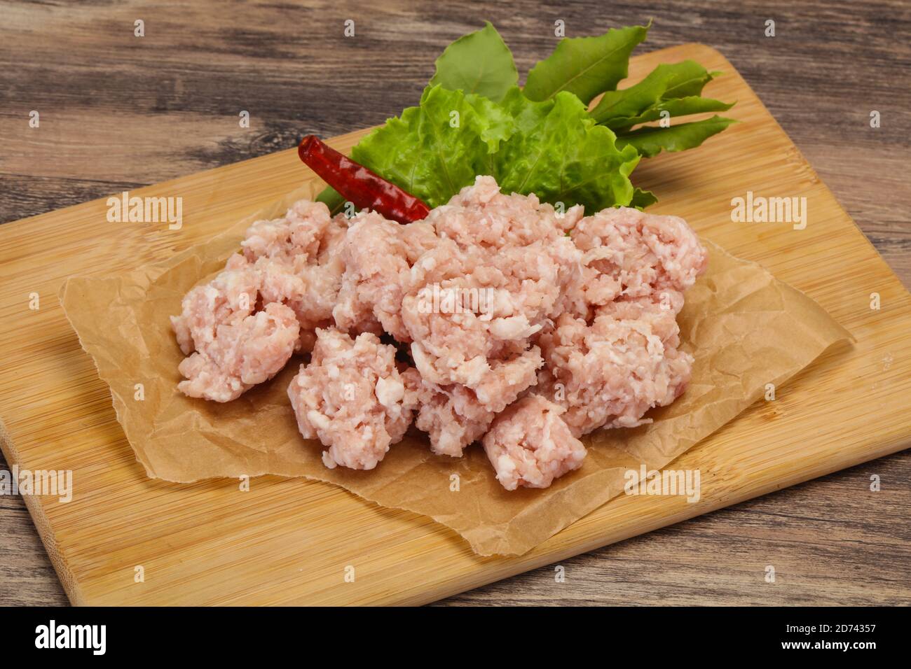 Homemade pork minced meat ready for cooking Stock Photo - Alamy