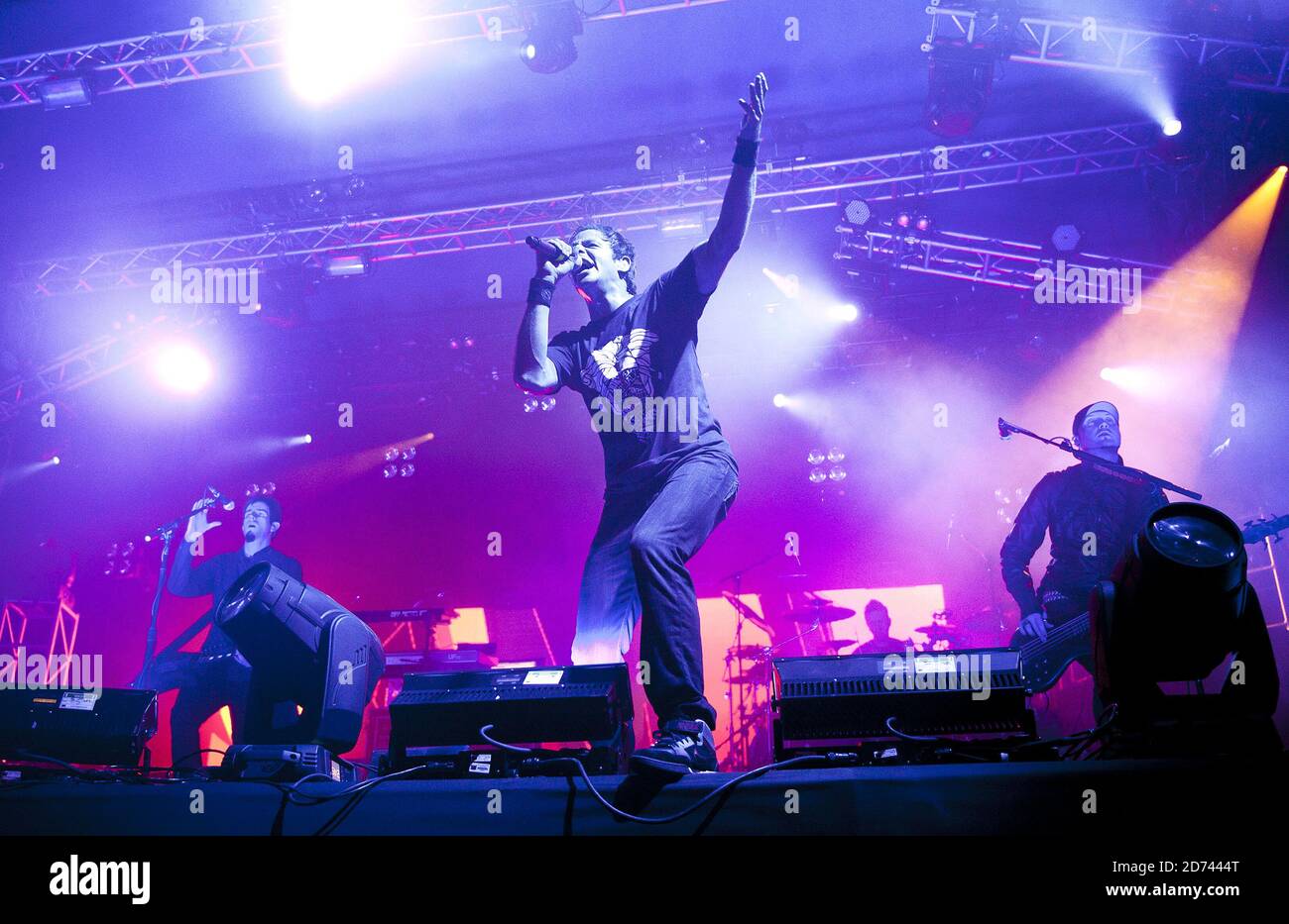 Pendulum performing at the Leeds Festival, in Bramham Park in West ...