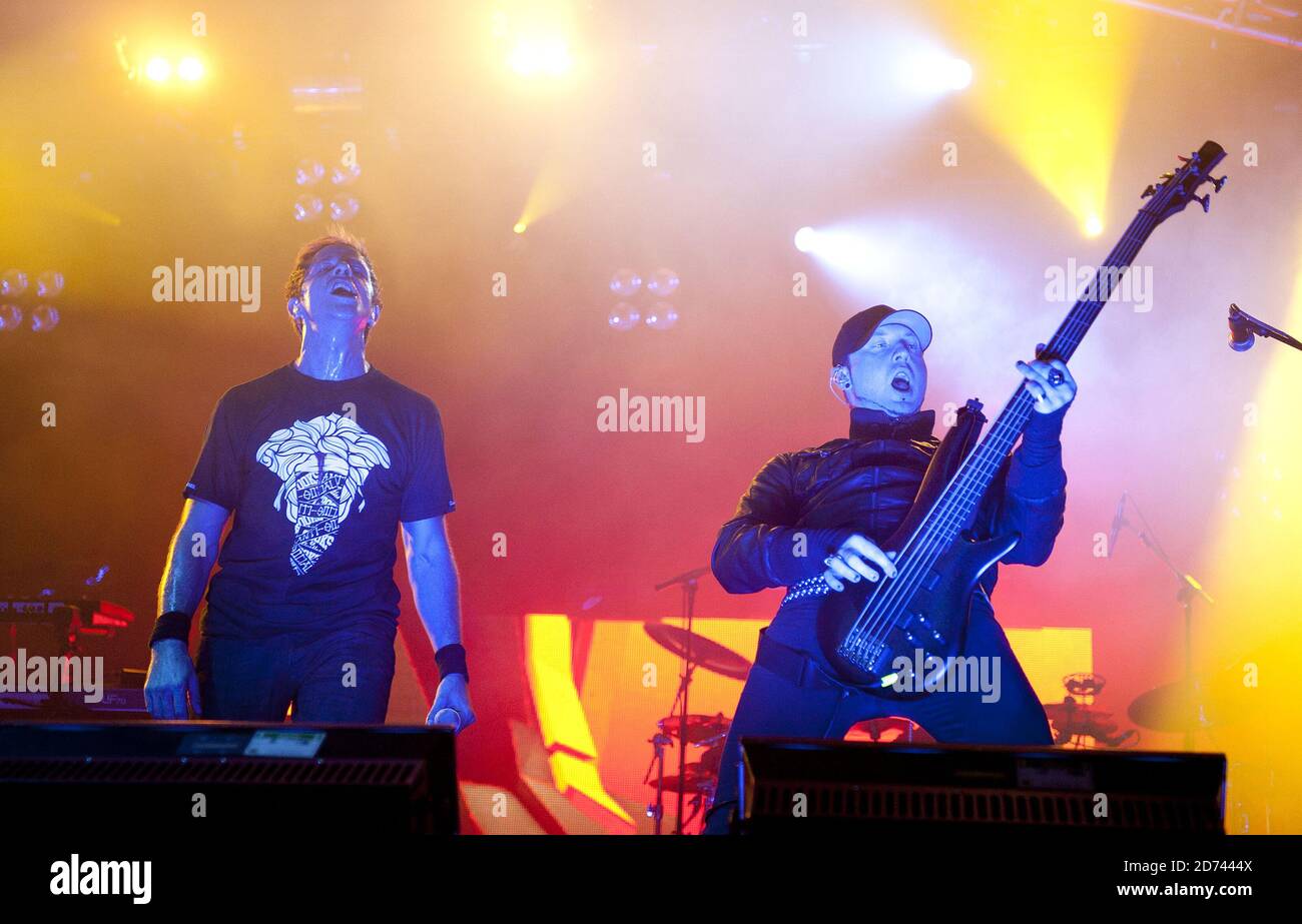 Pendulum performing at the Leeds Festival, in Bramham Park in West ...