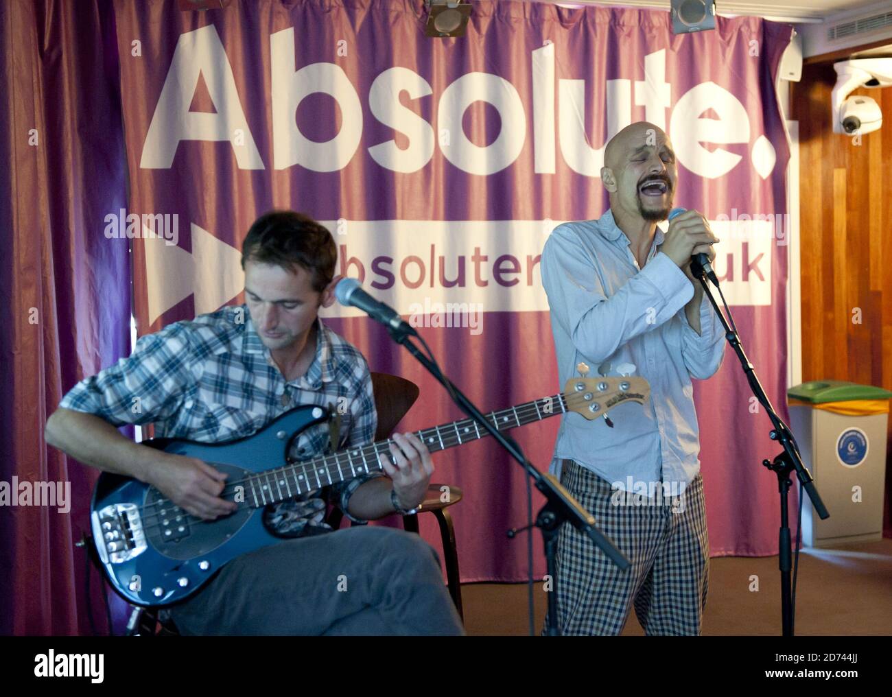 James perform a live session at the Absolute Radio studio in Golden ...
