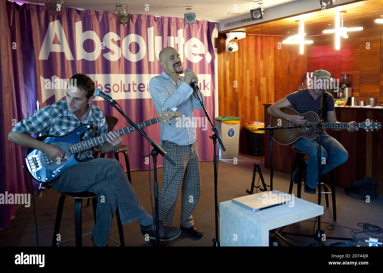 James perform a live session at the Absolute Radio studio in Golden ...