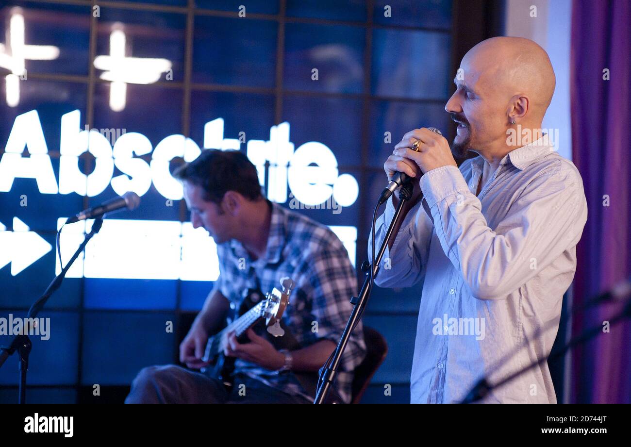 James perform a live session at the Absolute Radio studio in Golden ...