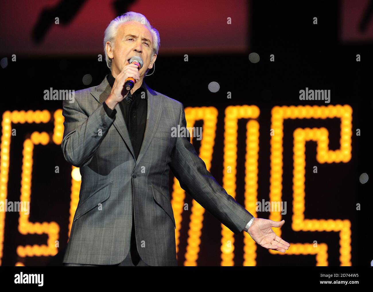 Tony Christie performing at the BBC Radio 2 Elvis Forever concert in ...