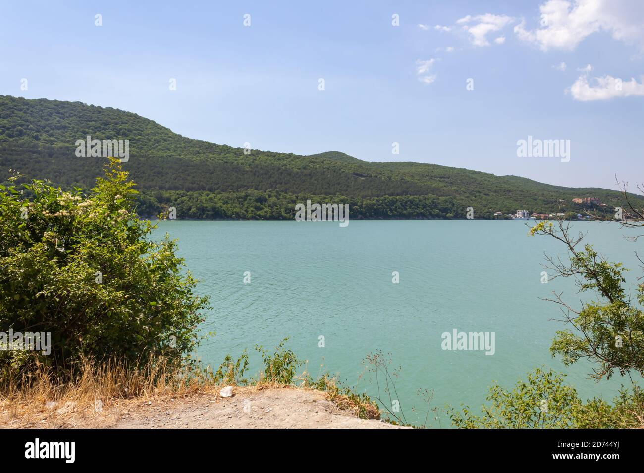 azure lake view from the cliff Stock Photo - Alamy