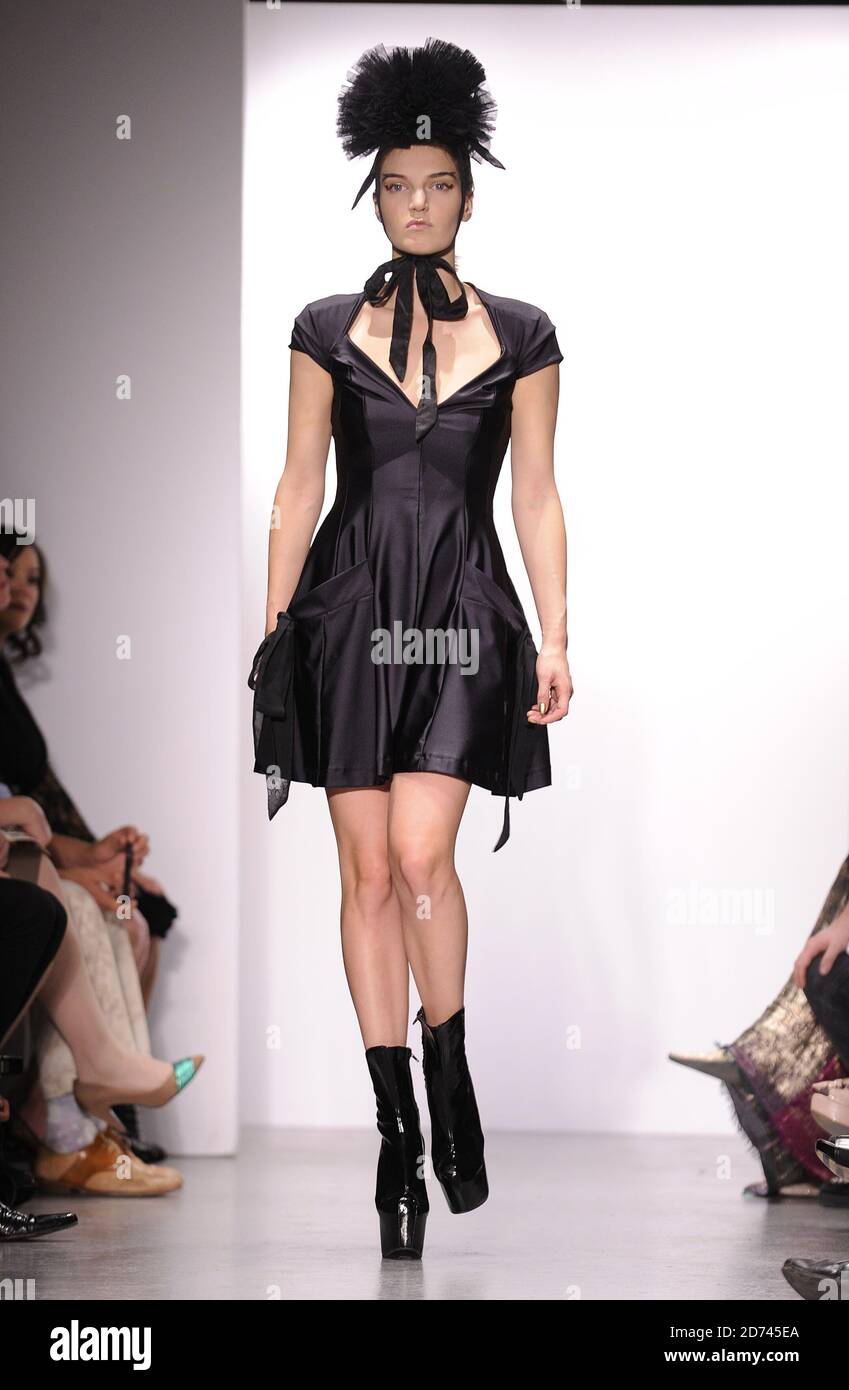 Ben Grimes on the catwalk at the Pam Hogg fashion show, held at the On ...