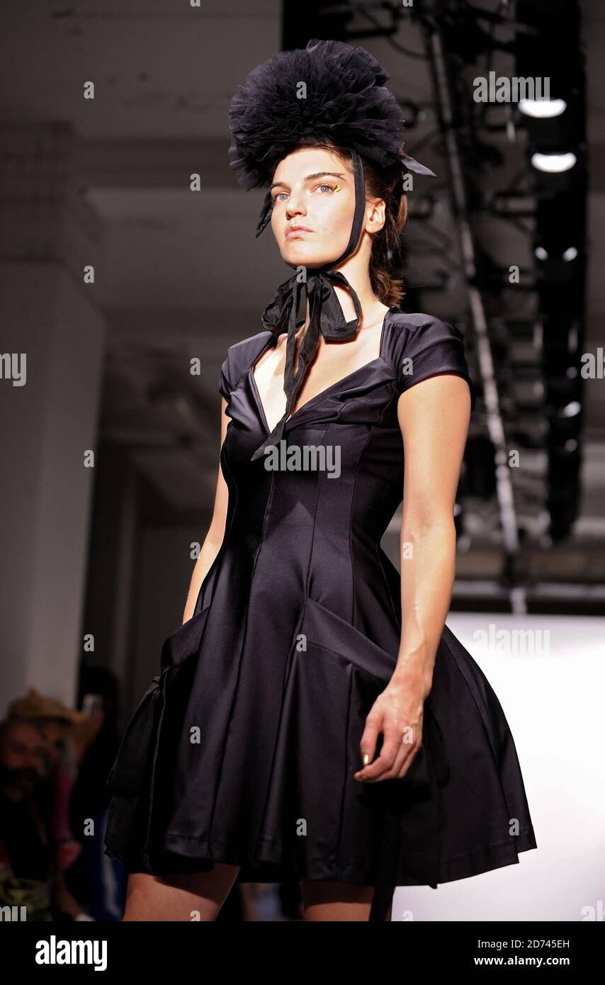 Ben Grimes on the catwalk at the Pam Hogg fashion show, held at the On ...