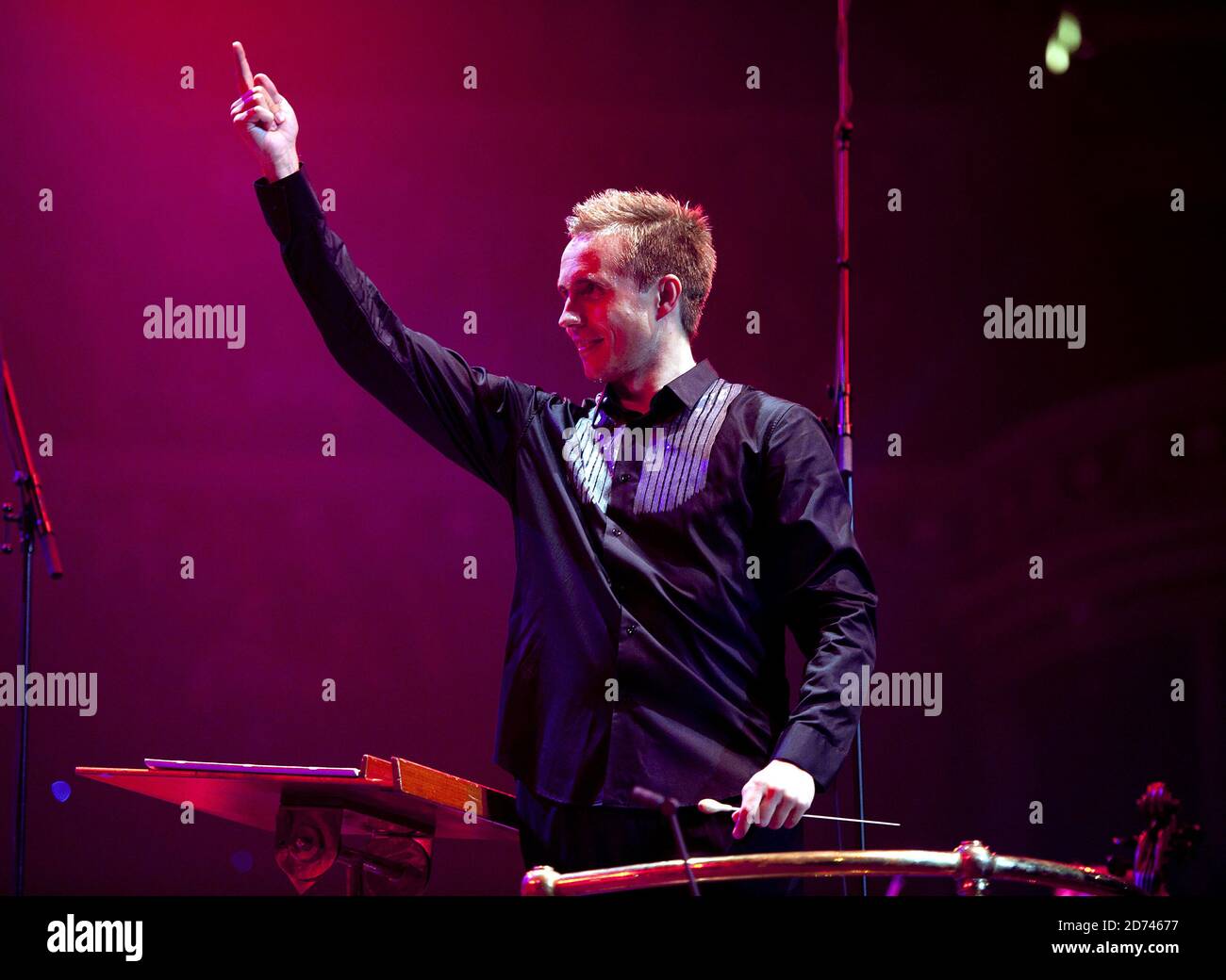 Conductor Vasily Petrenko performs with the Royal Liverpool ...