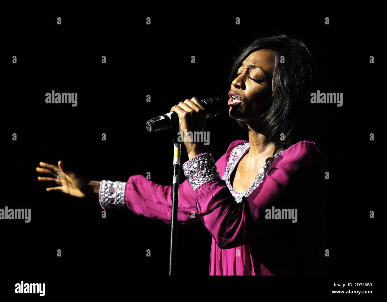 Beverley Knight performs at the Hard Rock Pinktober concert, at the ...
