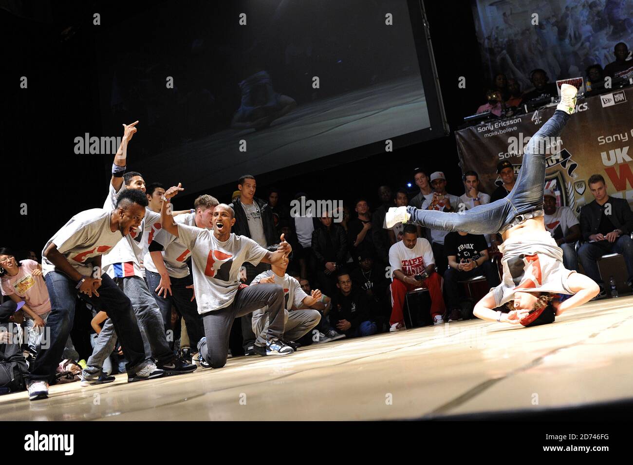 A B-Boy competes at the Sony Ericsson B-Boy Championships, at the ...