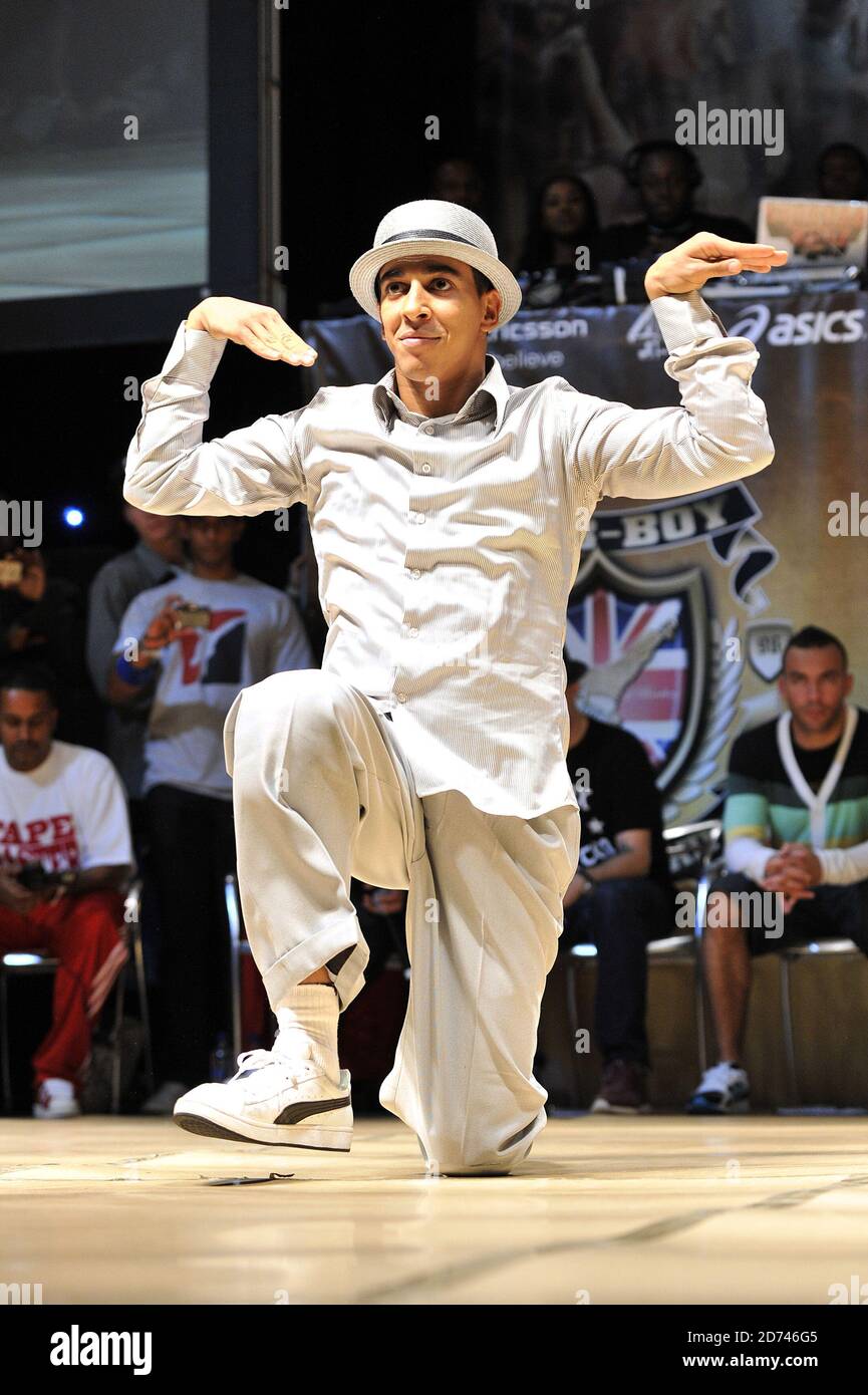 B-Boy Salah competes at the Sony Ericsson B-Boy Championships, at the ...