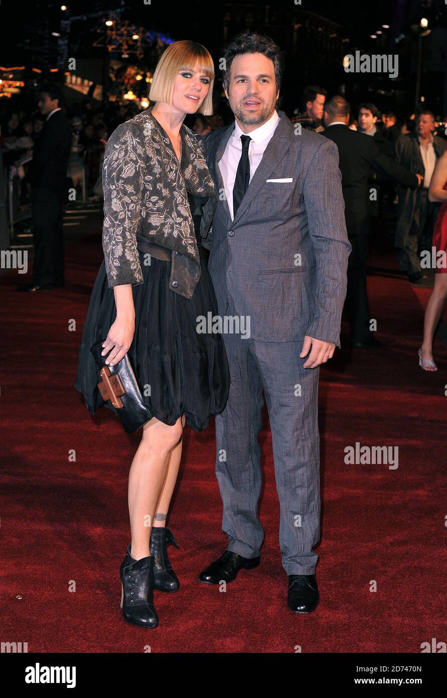 Mark Ruffalo and wife Sunrise Coigney arrive at the premiere of The ...