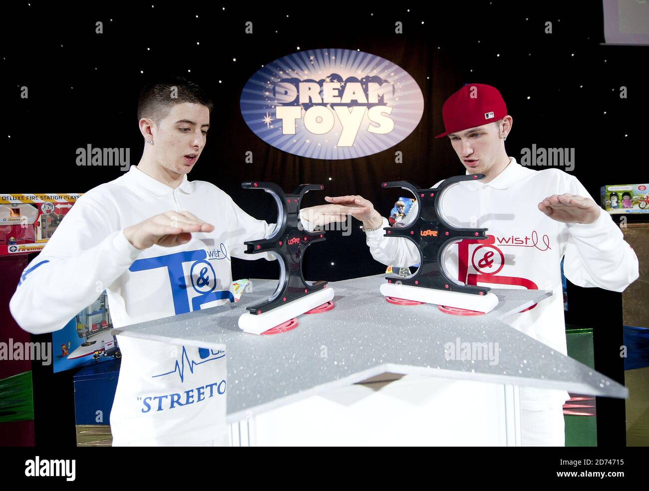 Twist and Pulse demonstrating the new Mattel Loopz, at the Dream Toys ...