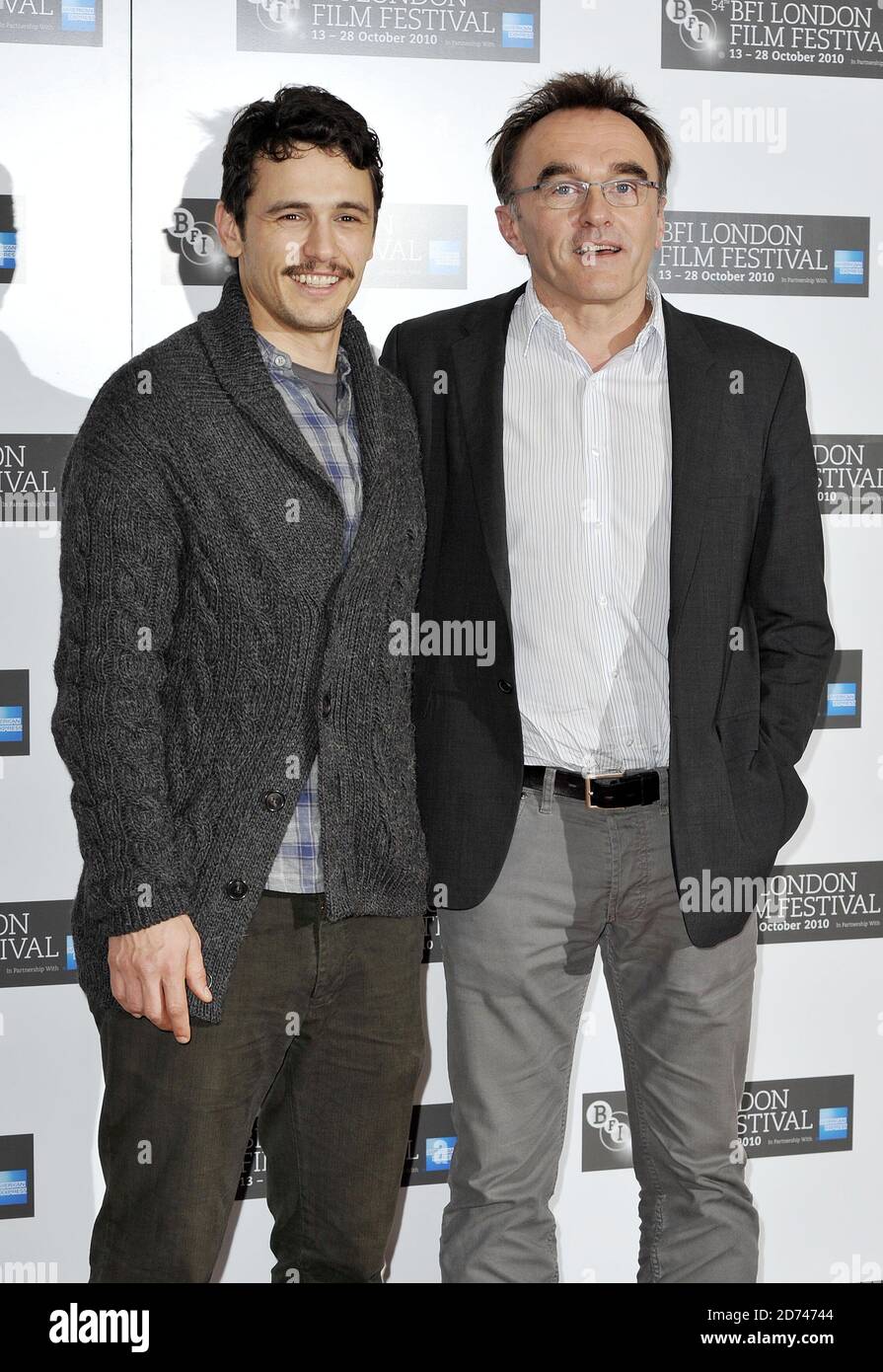 Actor James Franco and director Danny Boyle pictured at a photocall for ...