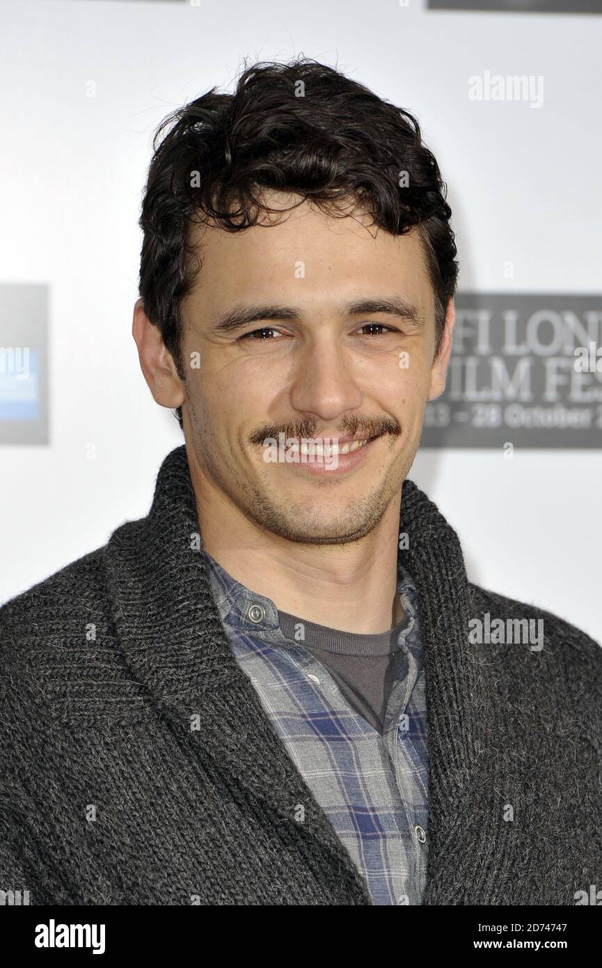 Actor James Franco pictured at a photocall for 127 Hours, at the Vue ...