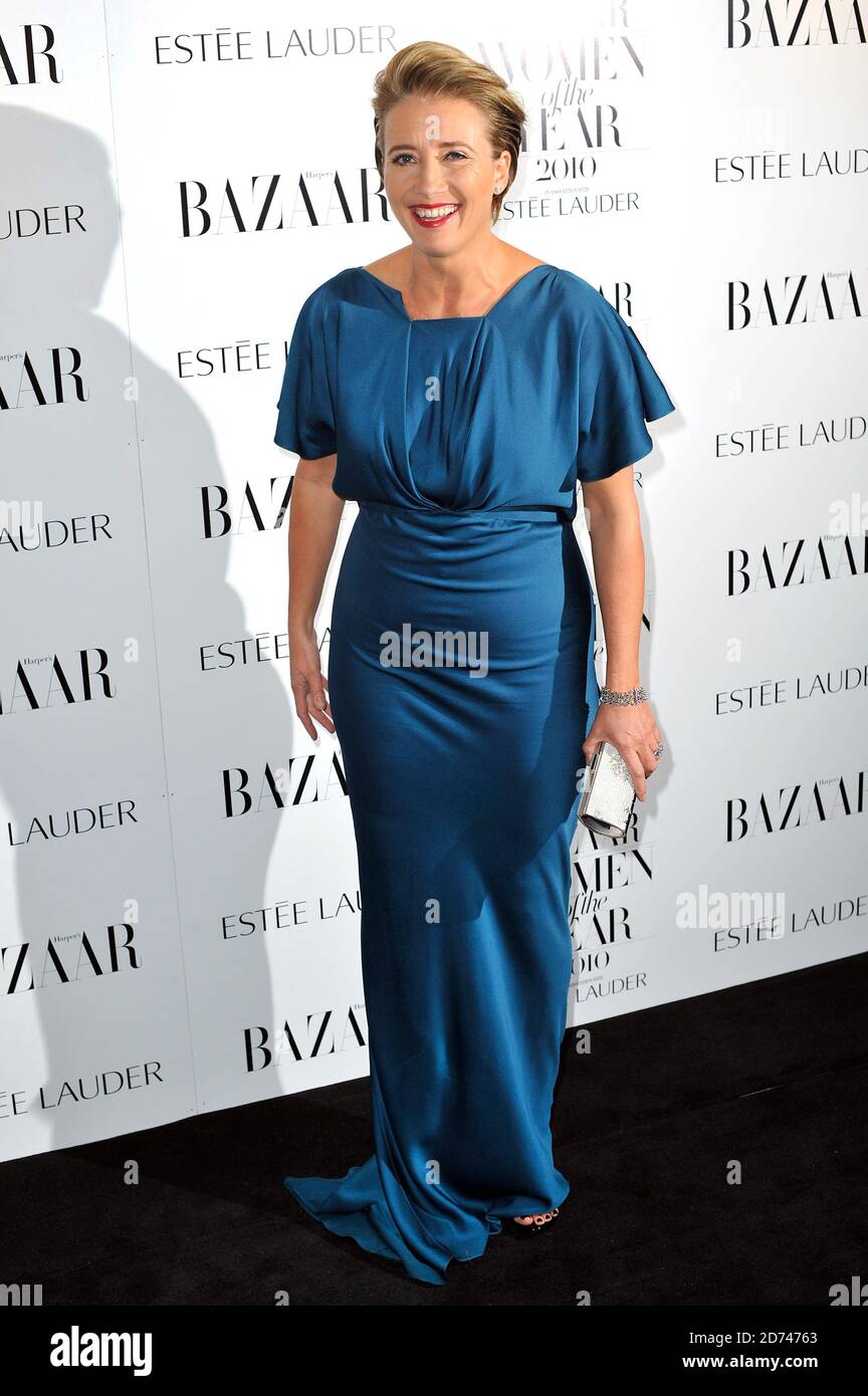Emma Thompson arrives at the Harper's Bazaar Women of the Year Awards ...