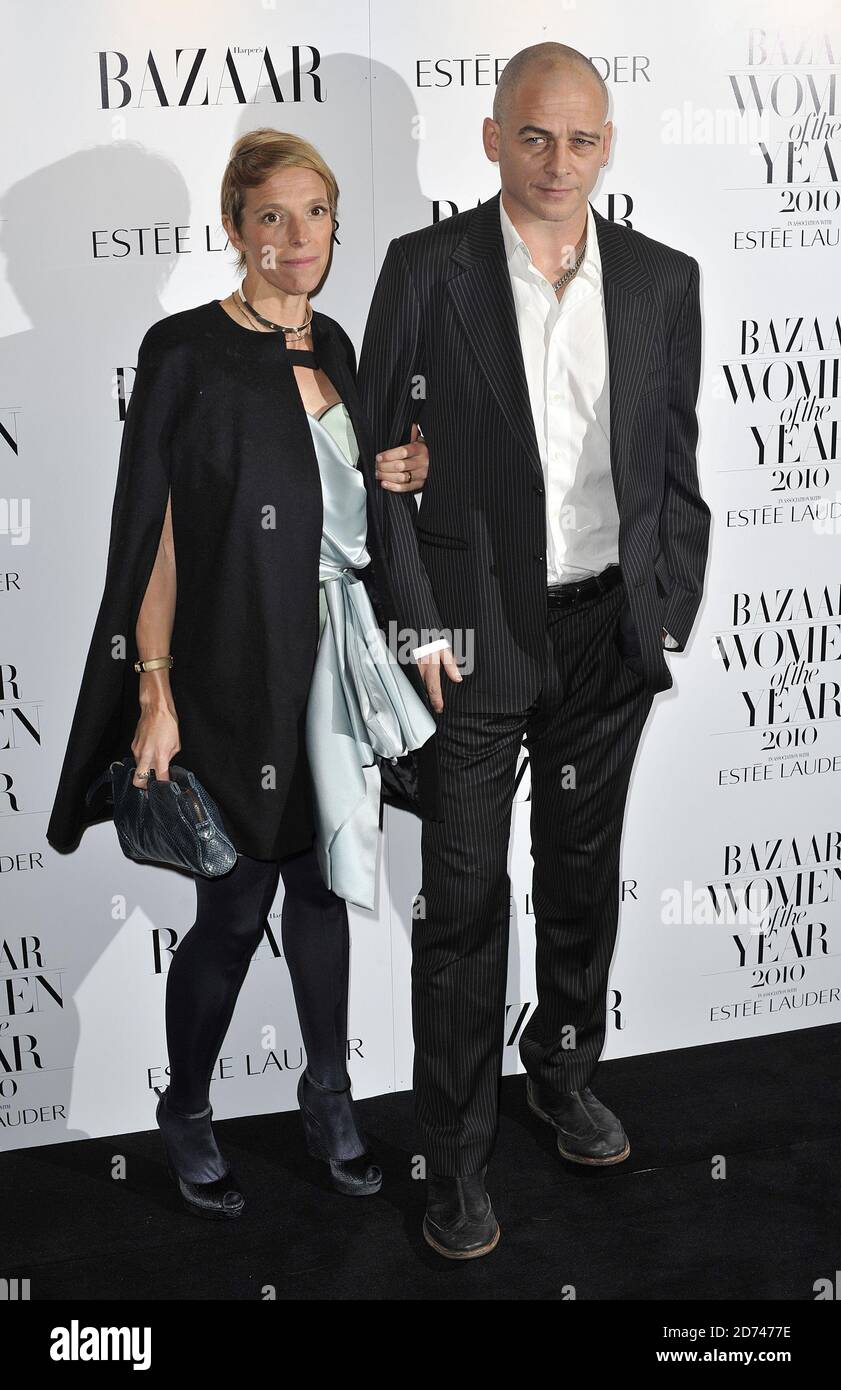 Dinos Chapman and Tiphaine de Lussey arrive at the Harper's Bazaar ...