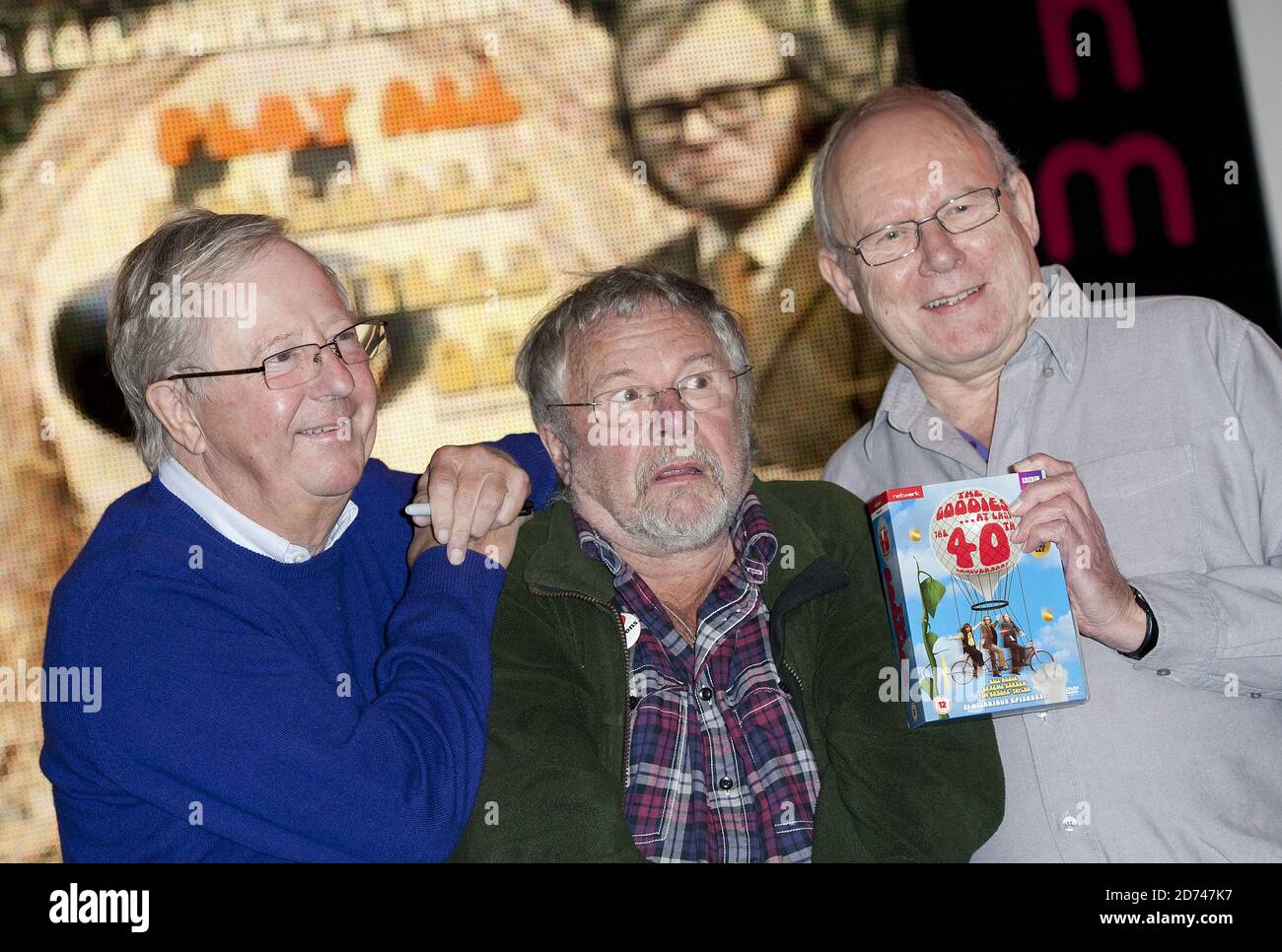 (l-r) Tim Brooke Taylor, Bill Oddie and Graeme Garden of the Goodies ...