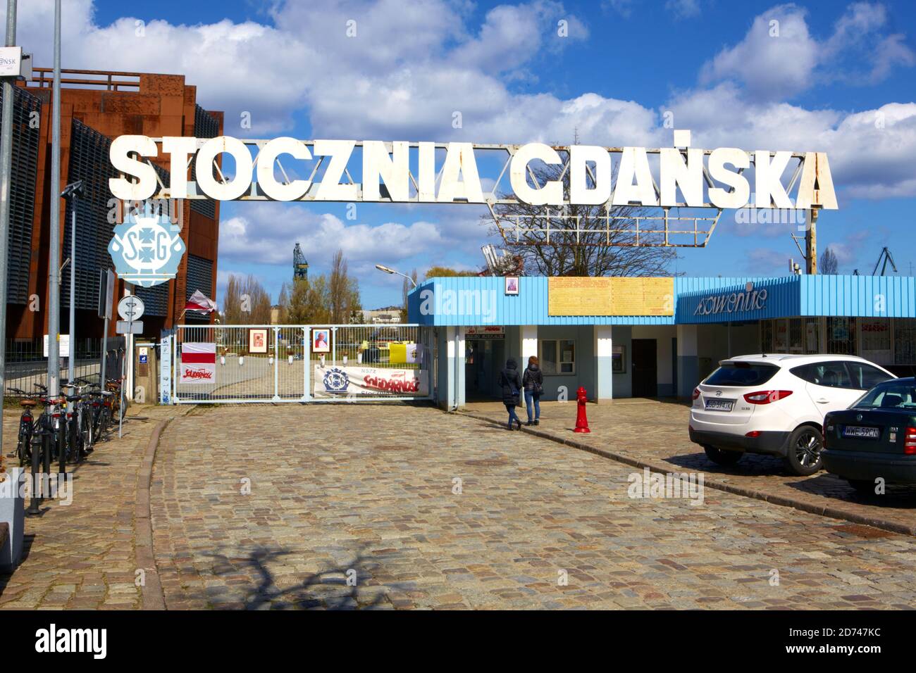 Poland, Gdansk, Main Gate of the Gdansk Shipyard Stock Photo - Alamy