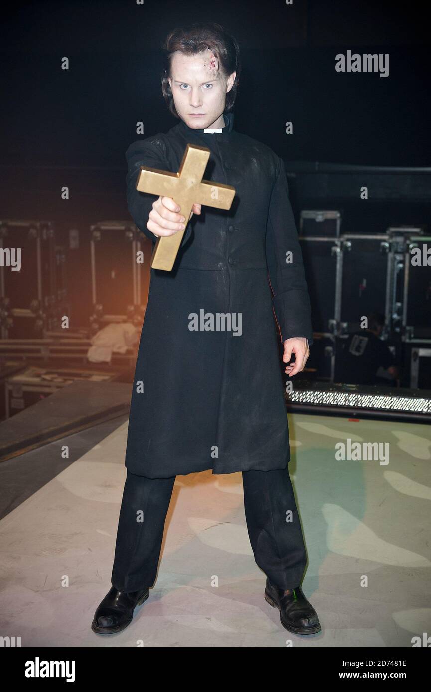 Rhydian in costume at a dress rehearsal of Jeff Wayne's musical version ...