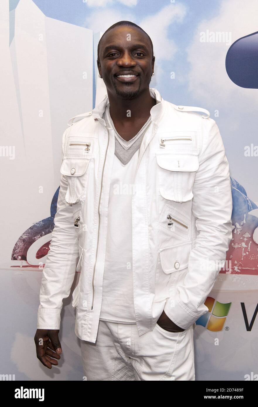 Akon pictured backstage at the Capital FM Jingle Bell Ball, at the O2 ...