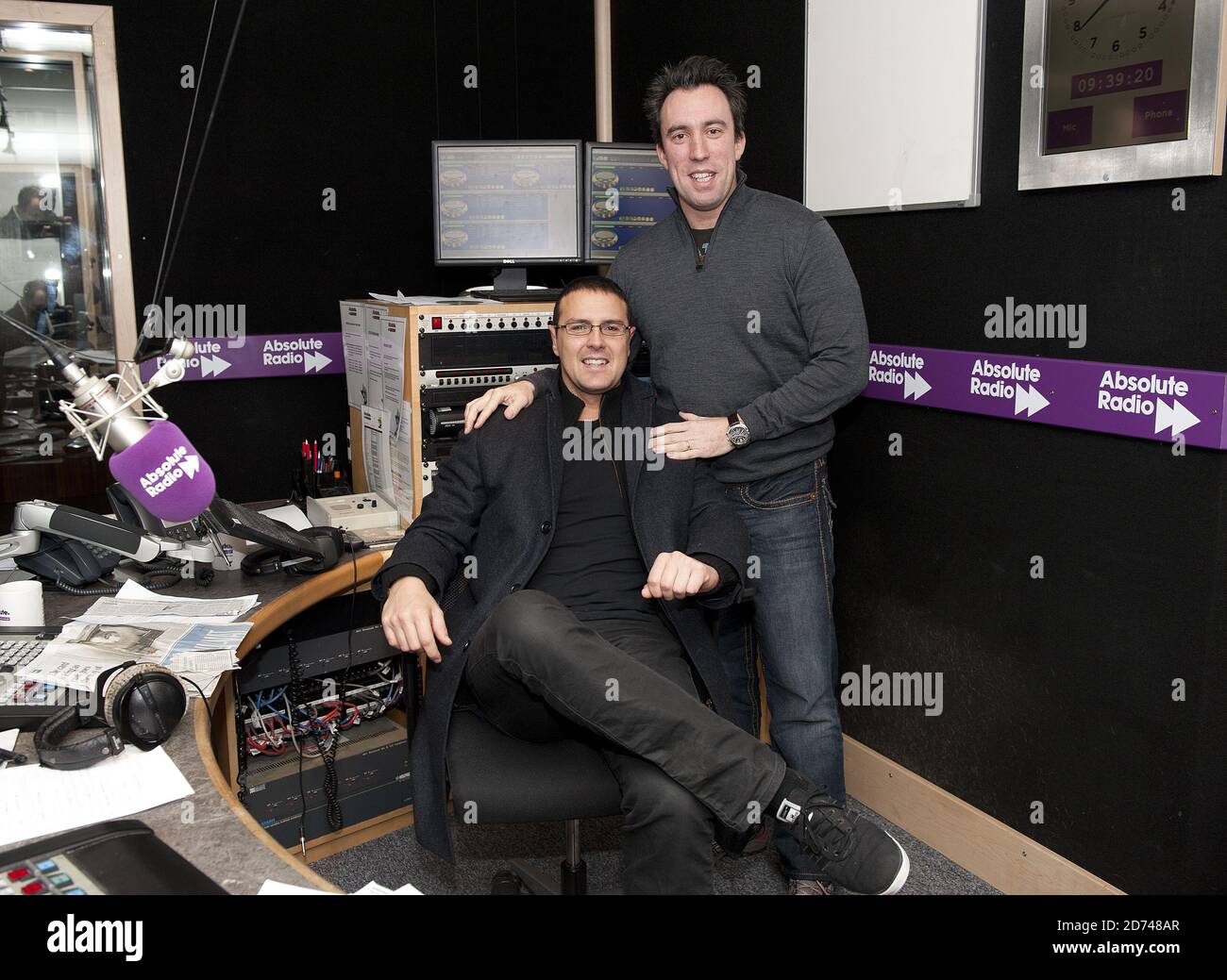 Comedian Paddy McGuinness pictured with presenter Christian O'Connell ...