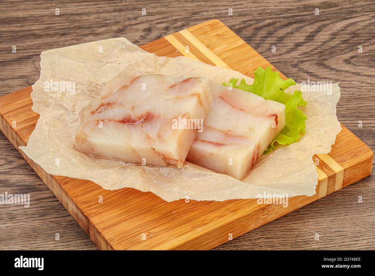 Raw dietary pollock fish fillet for cooking Stock Photo - Alamy