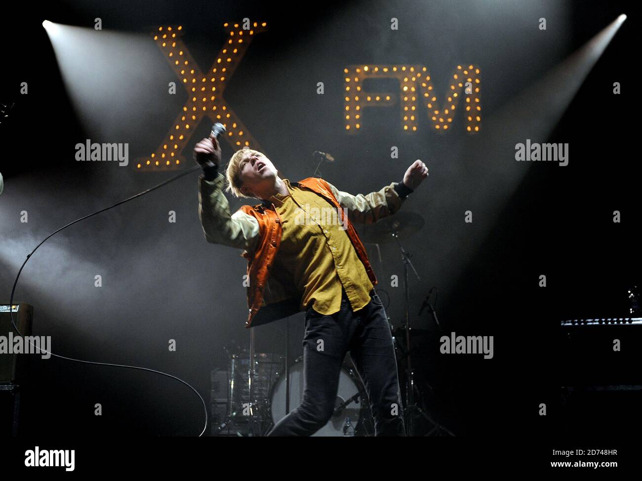 Jonathan Pierce of The Drums performs live at the XFM Winter Wonderland ...