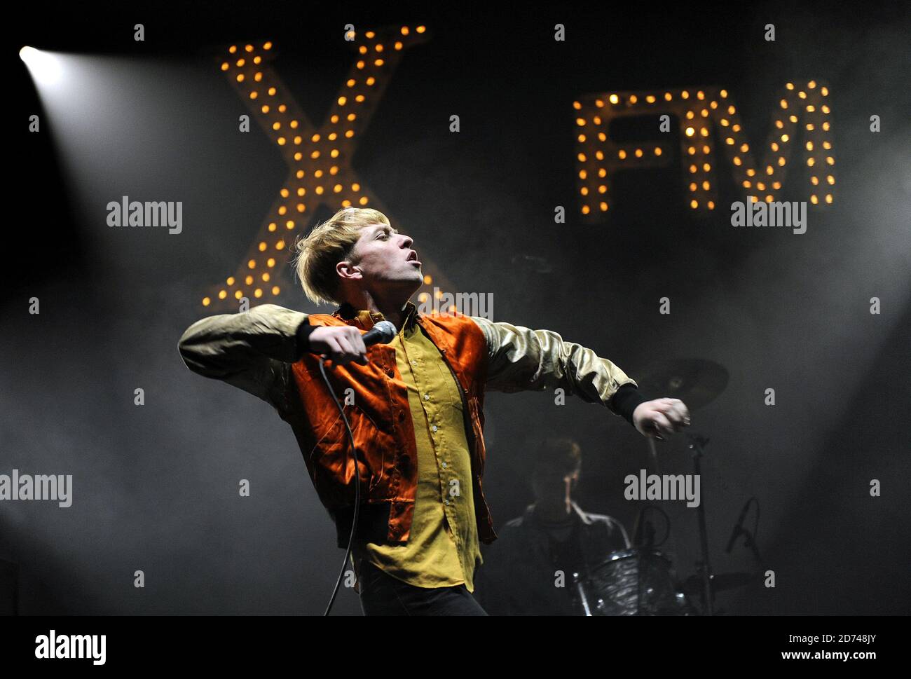 Jonathan Pierce of The Drums performs live at the XFM Winter Wonderland ...