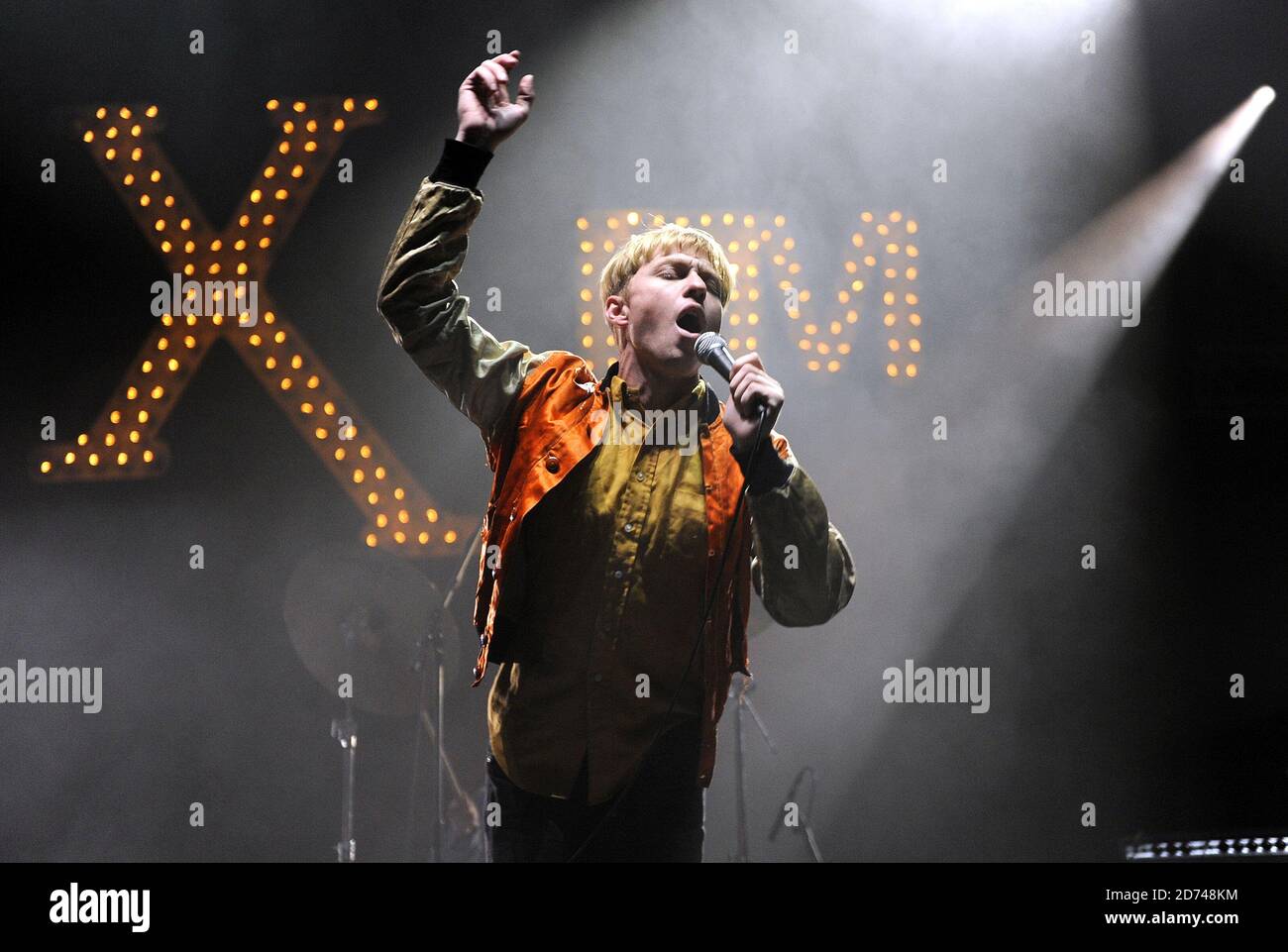 Jonathan Pierce of The Drums performs live at the XFM Winter Wonderland ...