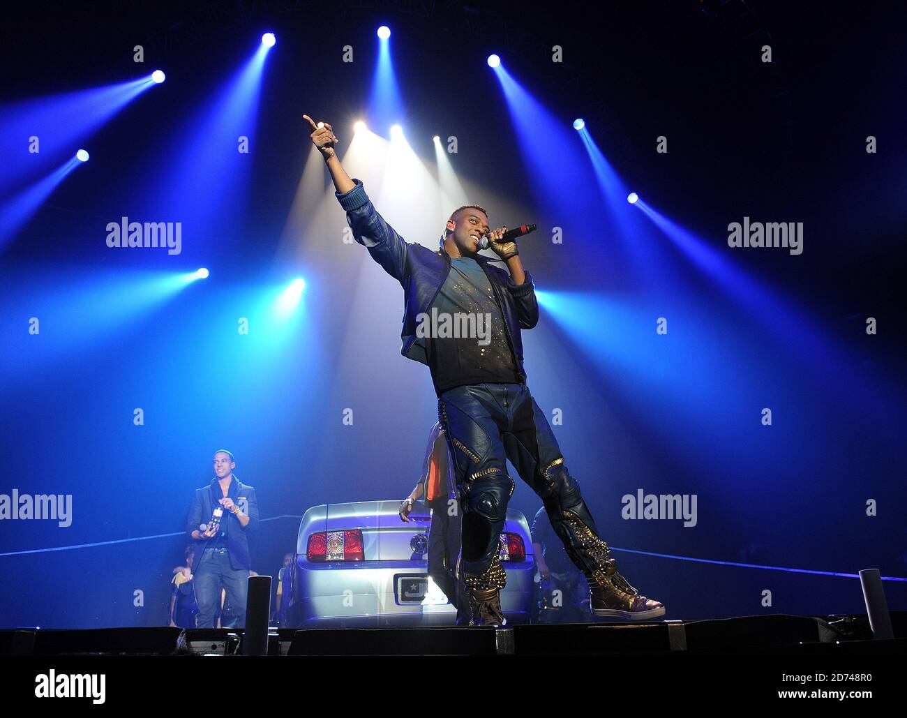 Oritse Williams of JLS performs live at Wembley Arena in north London ...