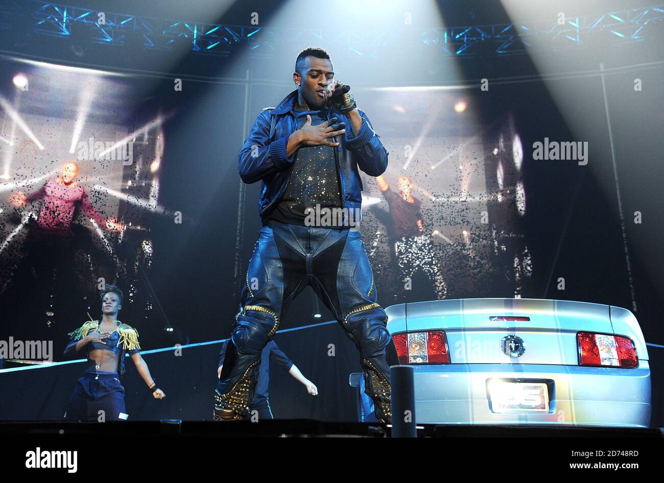 Oritse Williams of JLS performs live at Wembley Arena in north London ...