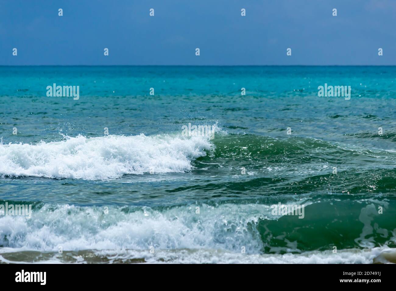 wave on the turquoise sea Stock Photo - Alamy